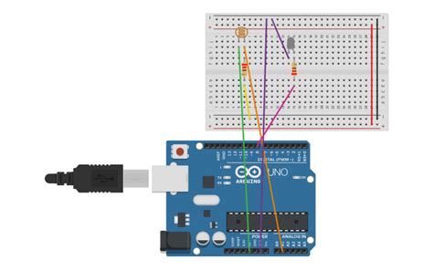 Circuit Design Practica 6 Sensor Ldr Tinkercad