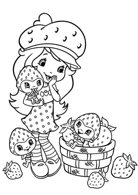 Free Easy To Print Strawberry Shortcake Coloring Pages Strawberry