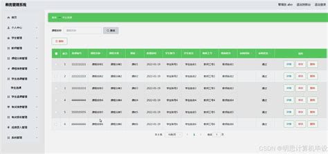 Springboot毕设 教务管理系统 程序论文 Csdn博客