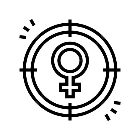 Sexism Social Problem Line Icon Vector Kid Divide Female PNG And Vector With Transparent