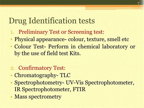 Identification Of Narcotic Drug And Psychotropic Substances Use Of