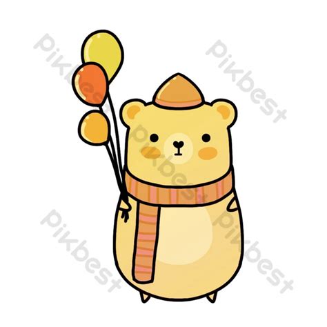 귀여운 곰 일러스트 Png Psd 무료 다운로드 Pikbest