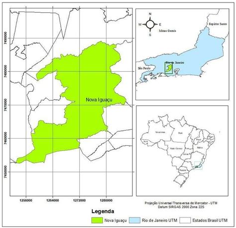 Mapa De Localização Do Município De Nova Iguaçu Download Scientific