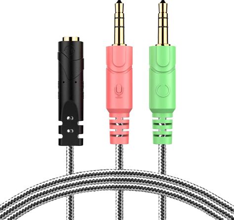 Millso Headset Adapter 33 Feet 35mm Audio Jack Y Cable Headphone Adapter 1x 35mm