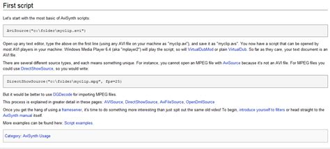 Avisynth Script Github V0ltscriptsourcefilter Directshow Source