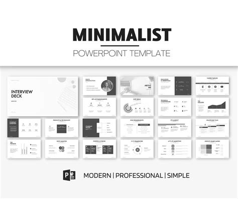 Job Interview Deck Powerpoint Template Ppt Template Job Etsy