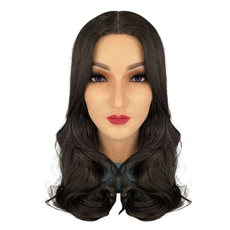 Realistic Silicone Female Face Mask Crossdresser Head Mask For Women