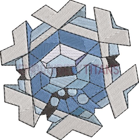 Cryogonal Pokemon Free Machine Embroidery Design Download In Pes Jef
