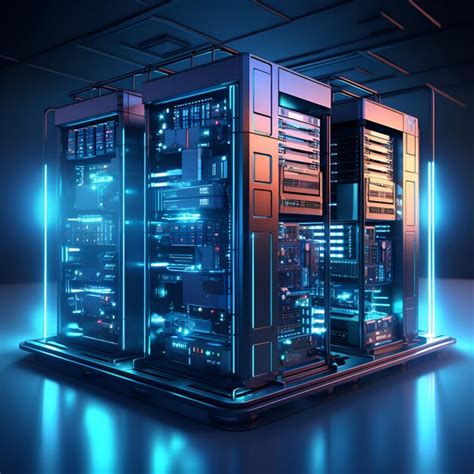 Premium Photo Server Racks In Server Room Data Center Concept D