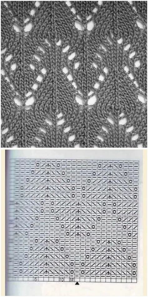 Ажурные узоры спицами для французской кофточки 2 Вязание Стежки ручной вышивки Узоры