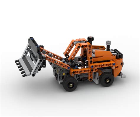 Lego Moc 42060 Wheel Loader By Nequmodiva Rebrickable Build With Lego