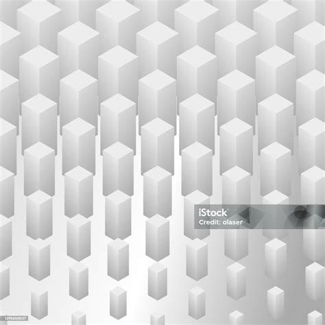 ilustración de diferentes bloques 3d en filas y columnas gradiente de
