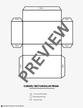 Rectangular Prism And Cube Notes Activity And Practice Problems
