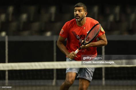 Rohan Bopanna During The Match Between Abn Amro Open 2023 V Day 1 At