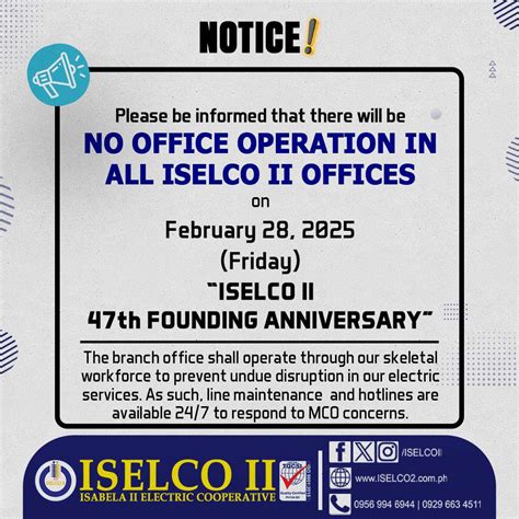 Iselco Ii 47th Founding Anniversary