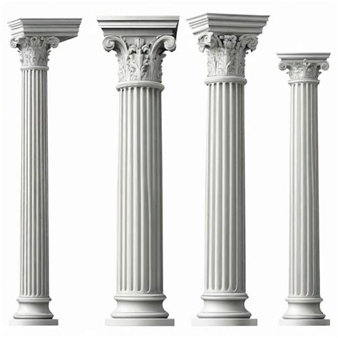 four columns of columns that saythe word quot five quot on the bottom
