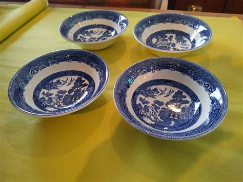 4 Willow Johnson Bros England Classic Soup Cereal Fruit Or Etsy