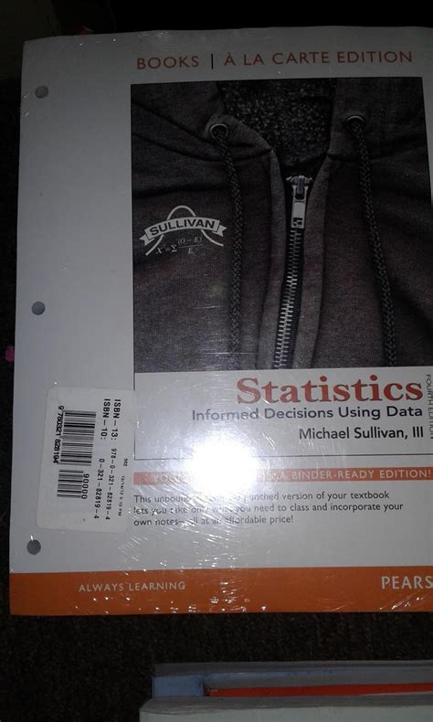 Statistics Informed Decisions Using Data Sullivan Michael