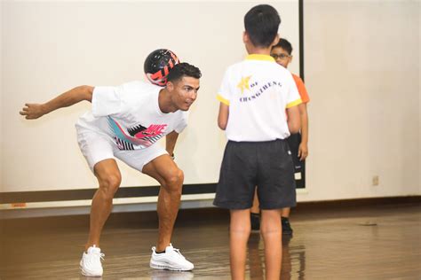 Cristiano Ronaldo Visits Yumin Primary School