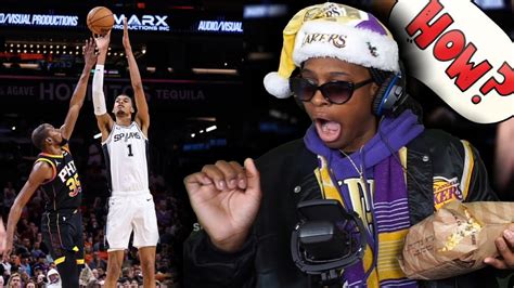 Caity Reacts To Victor Wembanyama Vs Kevin Durant Highlights Mathcup Of The Century Youtube