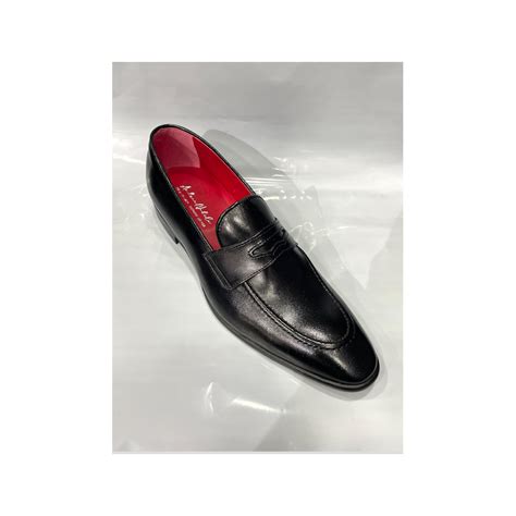Mocassin Homme Cuir Noir Fabriqué En Italie