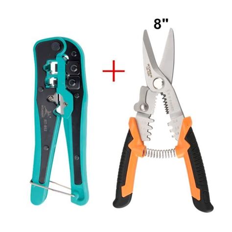PINCE DE SERRAGE Set 4 RDEER pince à sertir pour électricien 3 en 1