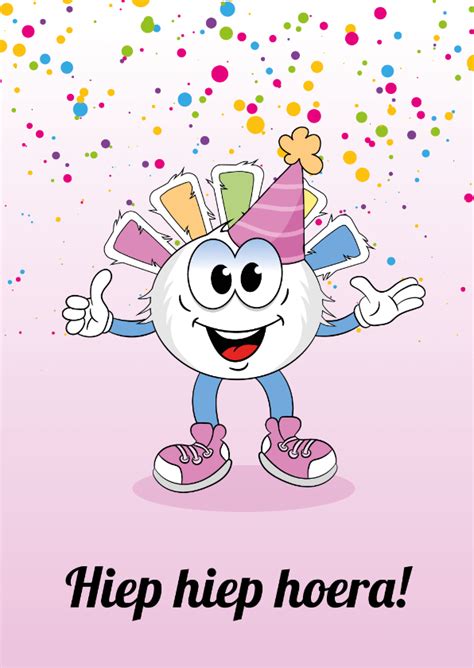 Hiep Hiep Hoera Felicitatie Verjaardagskaart Kaartje Go