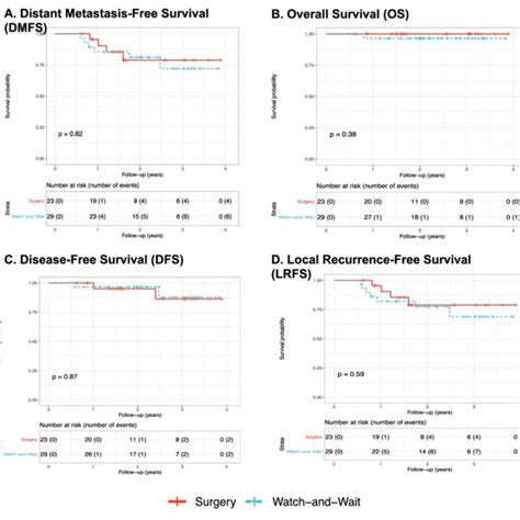 A Distant Metastasis Free Survival Of Patients Needing Surgery Versus Download Scientific