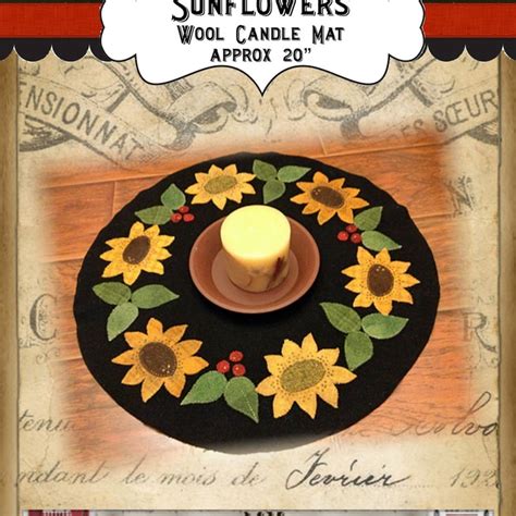 Sunflower Applique Etsy