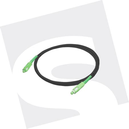 Jarretière optique simplex SC APC SC APC G657A2 Ø1 6mm Noire