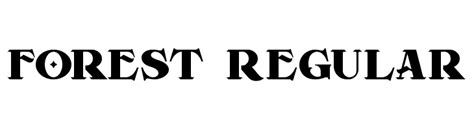 Forest Regular Font FFonts Net