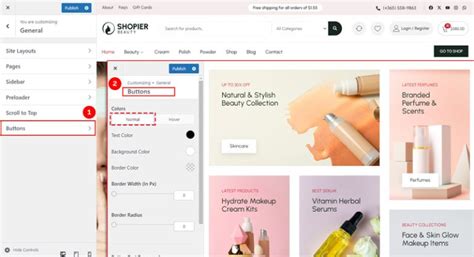 How To Setup Buttons Bosa Themes