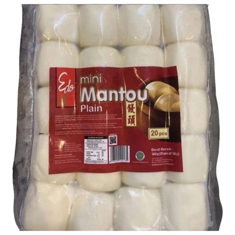 Jual Edo Mini Mantou Plain 360 Gr Mantau Edo Mini Plain Isi 20 Pcs Shopee Indonesia