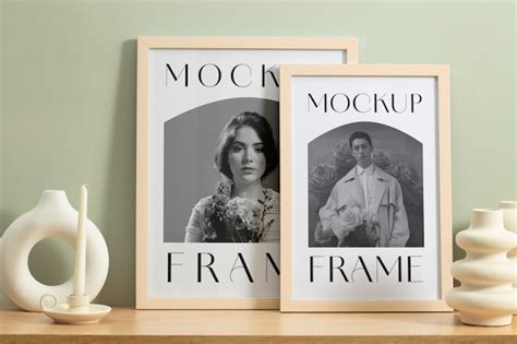 Premium Psd Chalk Decoration Frame Mockup