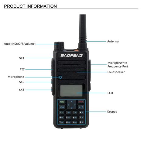 BaoFeng DM-1801 VHF/UHF 1024 Channels Ham Amateur Radio DMR/Analog Two ...