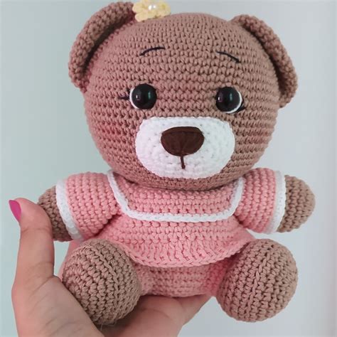Ursinha Amigurumi Loja Geek Mandy Elo7 Produtos Especiais