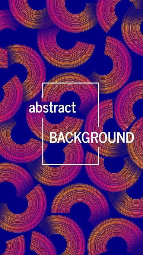 Trendy Geometric Background With Abstract Circles Shapes Futuristic Dynamic Pattern Design