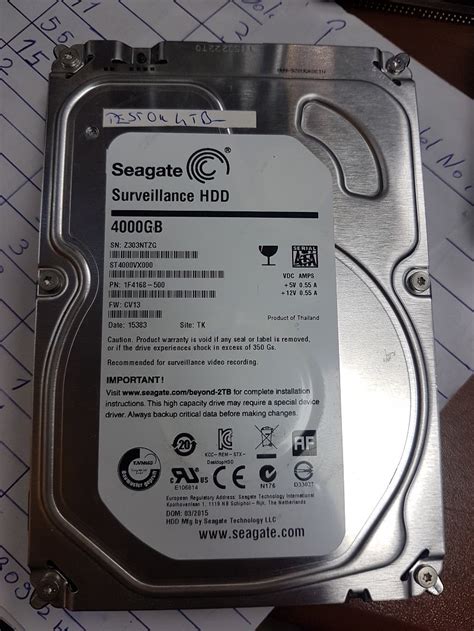 SEAGATE Surveillance SATA 4TB ST4000VX000 3.5'' HDD