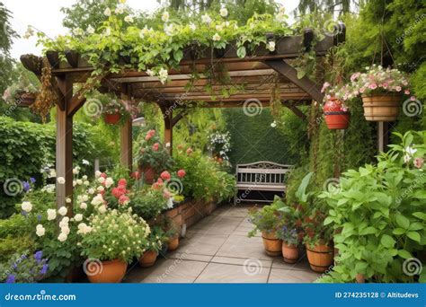 Hanging Baskets Under Pergola At Latoya Zell Blog