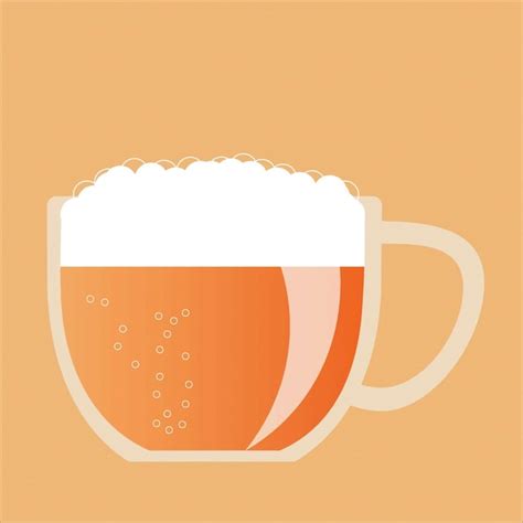 Premium Vector Beer Glass Design With Flat Graphics Vector 2d Graphics