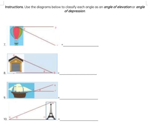 solved instructions use the diagrams below to classify each angle as
