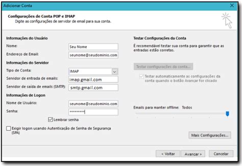 Como Configurar E Mail No Outlook Google Workspace Ajuda Locaweb