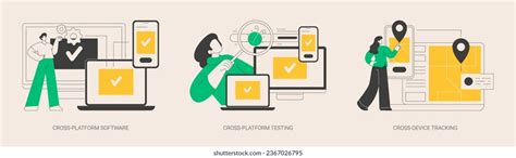 Multi Platform Framework Abstract Concept Vector Stock Vector Royalty Free 2367026795