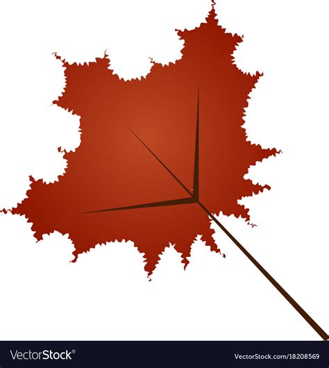 Isolated Fall Leaf Royalty Free Vector Image Vectorstock