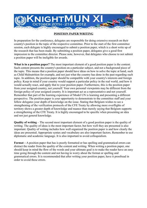 Example Position Paper Mun Examplepapers The Role Of China And India
