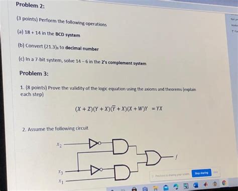 Solved Problem 2 3 Points Perform The Following