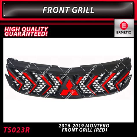 2016 2019 Montero Front Grill Red Shopee Philippines