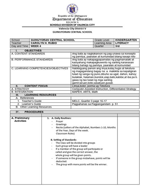 Kulay At Hugis Pdf