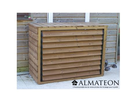 Cache climatiseur extérieur en bois ALMATEON