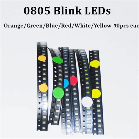 Aliexpress Com Buy Pcs Flashing Blink LED Diode SMD Blinking Flash Diodo SMD Mixed